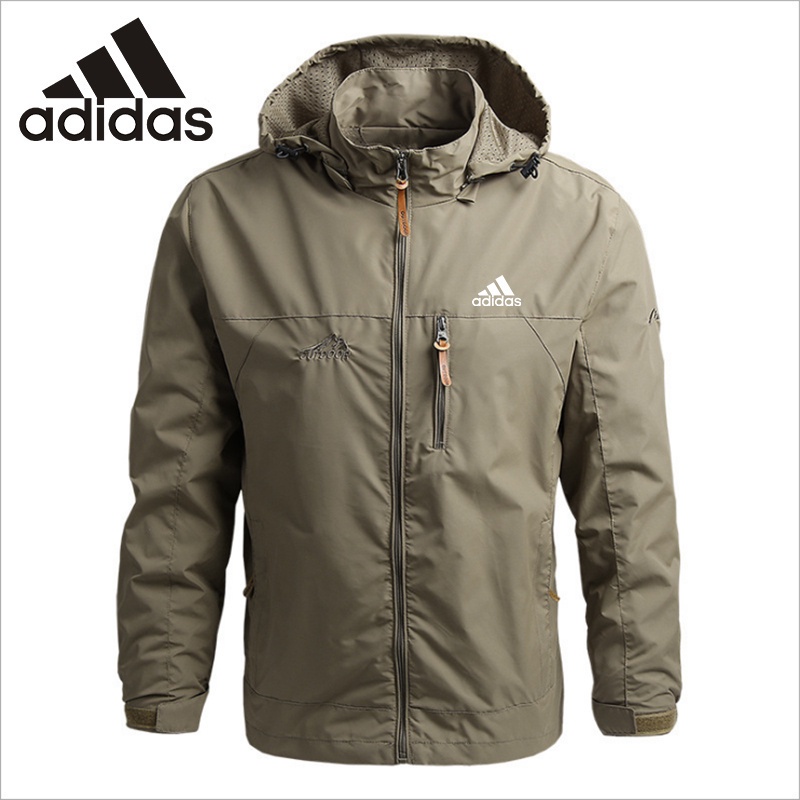 Adidas Waterproof Jacket Men's Outdoor Hooded Jacket High Quality Fully ...