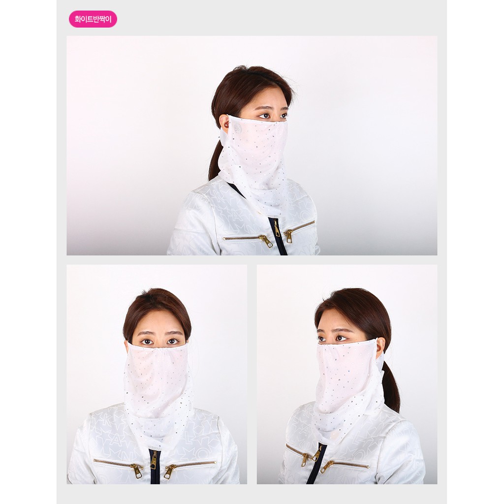 GOWOON GOLF FACE MASK UPF 50+ Women's Crestone UV Face Mask - Sun ...