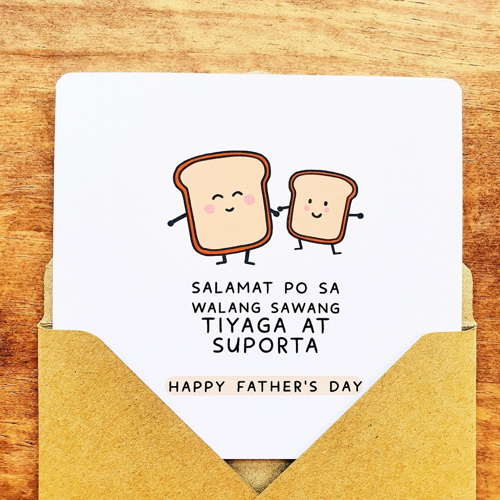 TAGALOG Father's Day Card for Papa Daddy Dad Tatay - Salamat Po Sa ...