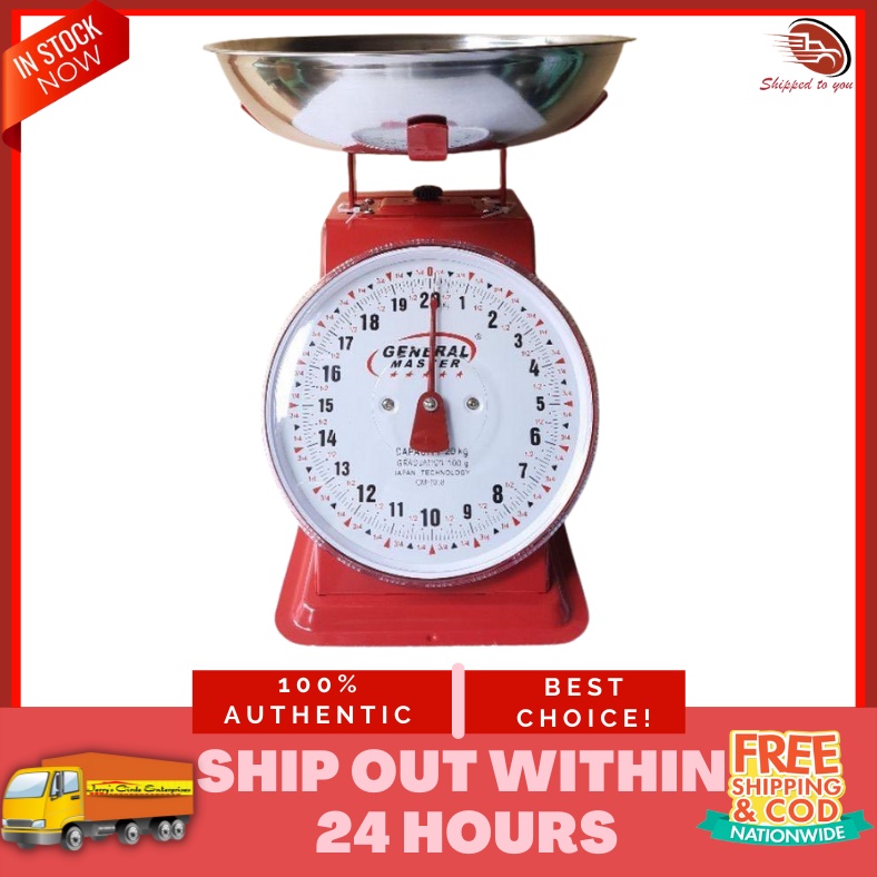 GENERAL MASTER 20 KILOS WEIGHING SCALE / TIMBANGAN | Shopee Philippines
