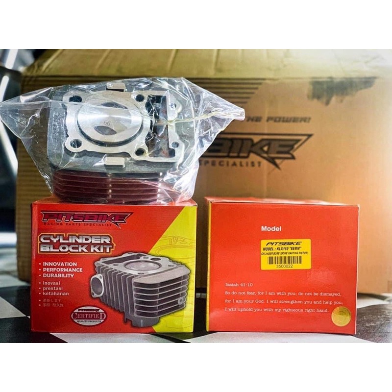 Pitsbike Cylinder Block Bore kit Steel KLX 150 KLX150 KLX150L 66MM Dome ...
