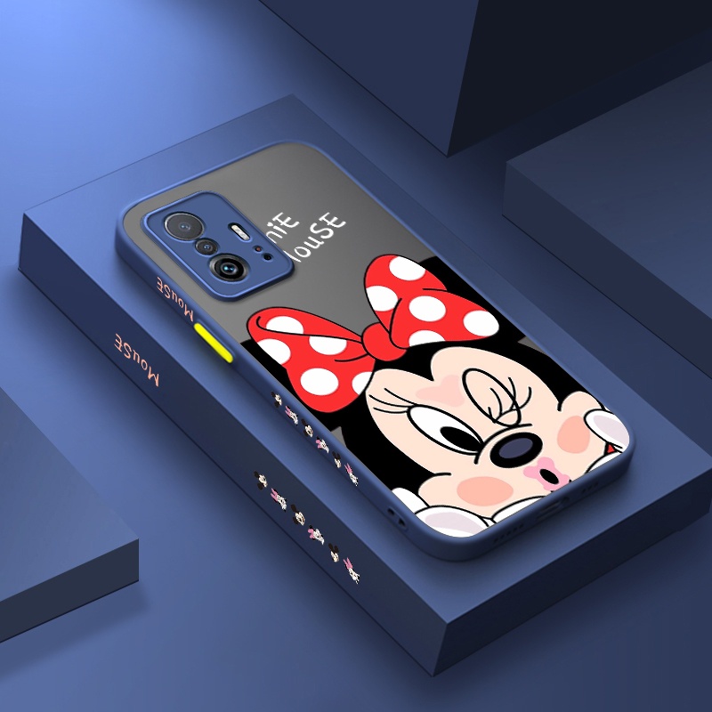 Xiaomi 11T Pro Case Cartoon Minnie Mouse Silicone Patten Casing Frosted ...