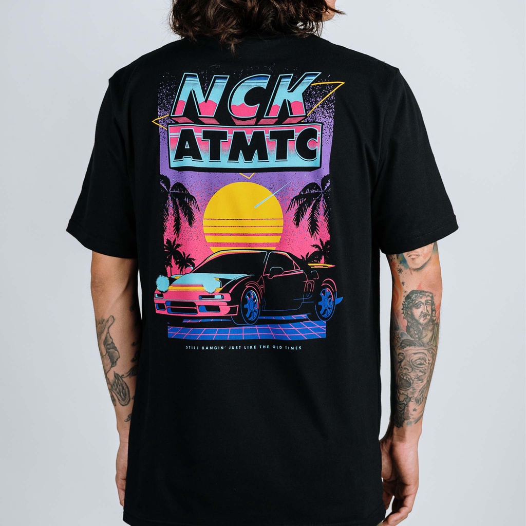 Nick Automatic "Retrowave" Black T-shirt | Shopee Philippines