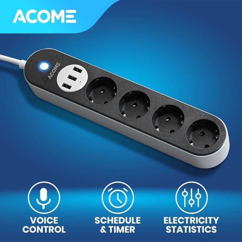 Acome APS01 Smart Power Switch Socket Plug Wifi Cable Warranty | Shopee ...