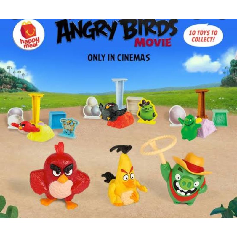 Angry BIRDS FIGURE Toys MCD ANGRYBIRD HAPPY MEAL | Shopee Philippines