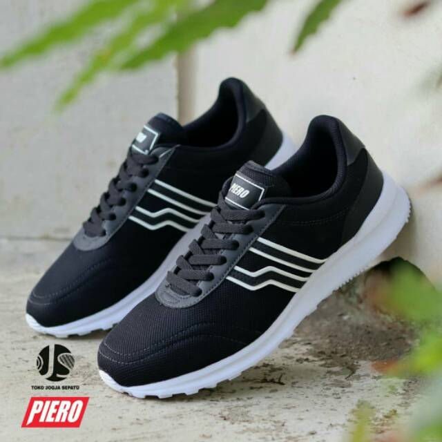 PIERO VAMOS SHOES - BLACK WHITE | Shopee Philippines