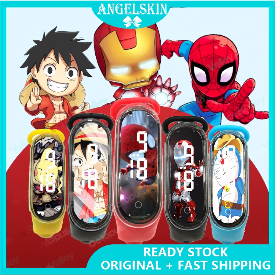 Kids Watch Boy Girl Kid Children Cartoon Waterproof Doraemon Ironman ...