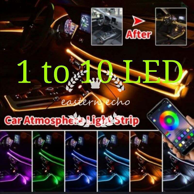 rgb light bar led 1 to 10 car light strip Android app 64colour city ...