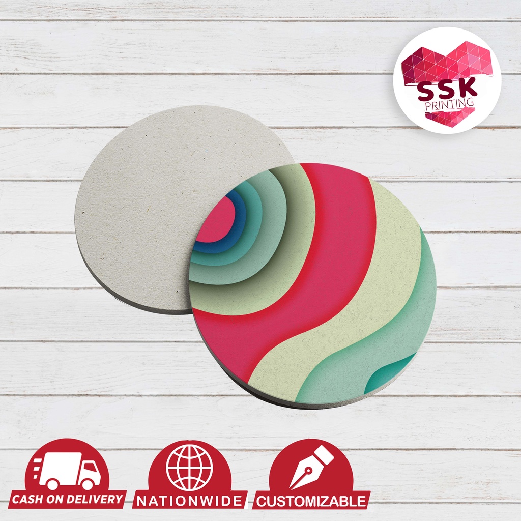 Aesthetic Designs Coaster Pad | MORE DESIGNS | Mug Coaster Pad | 3MM ...