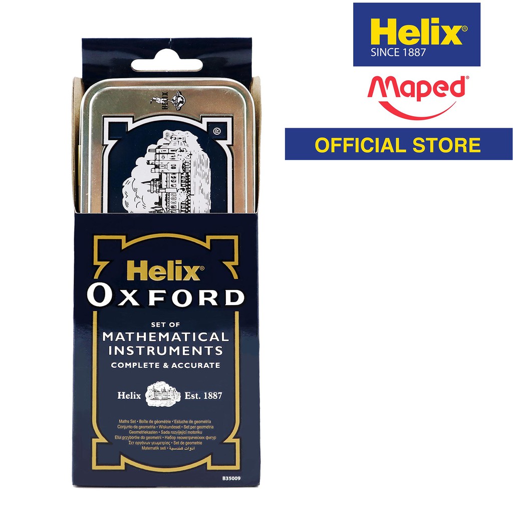 HELIX Oxford Math 9-Piece School Compass Set (B35009) | Shopee Philippines