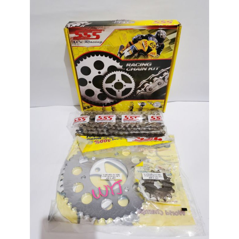 sss chain set sniper150 lc150 45t/14t 43t/14t 42t/14t | Shopee Philippines