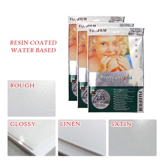 FUJI FILM RC PHOTO PAPER A4 satin / rough satin / linen / rc glossy ...