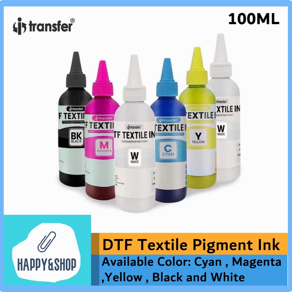 iTransfer DTF Ink Textile Ink 100ml DTF Printing Direct to Film Textile Pigment Ink | Shopee ...