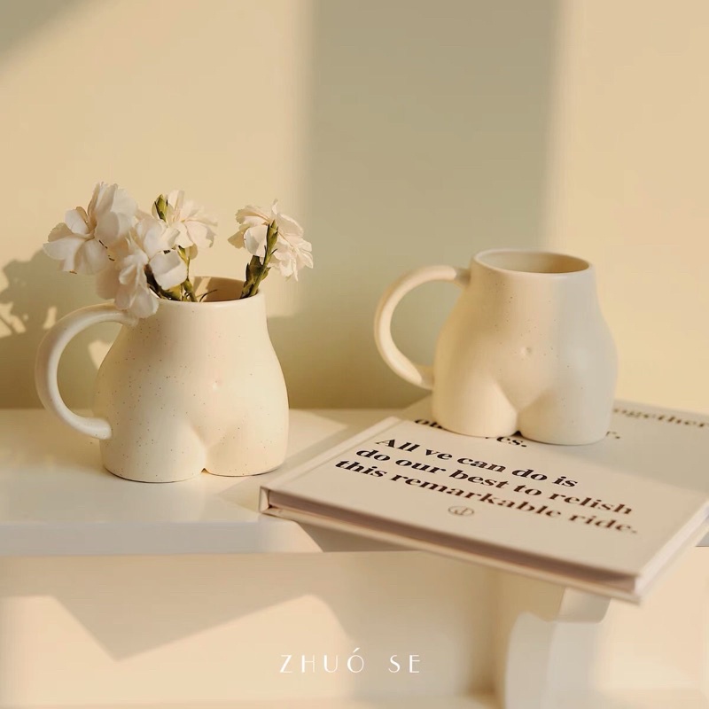 Aesthetic Minimalist Ins Style Body Booty Butt Bottom Nordic Ceramic ...