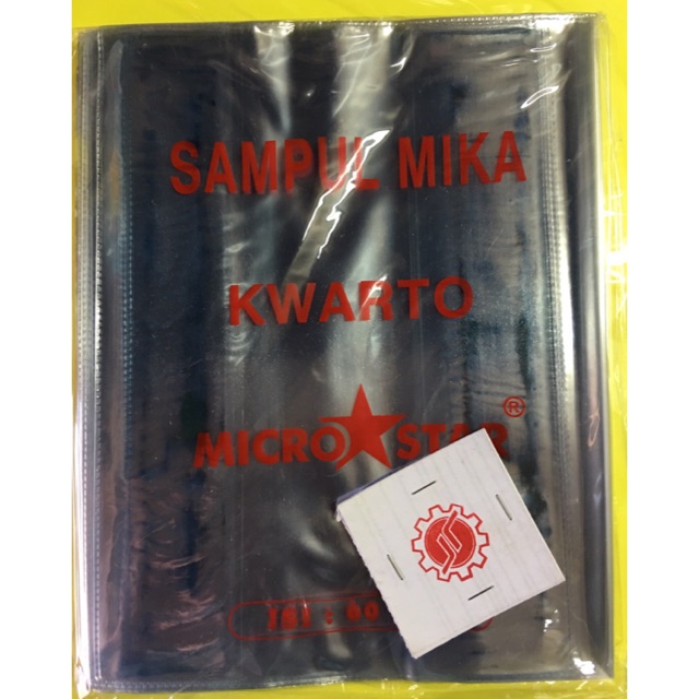 Microstar brand SIDU Sinar Dunia Book Quarto plastic cover | Shopee ...