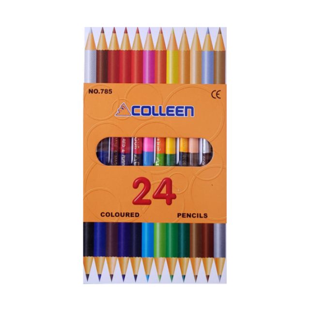 Colleen Colored Pencils 12 Sticks 24 Colors 785(Round Rod) | Shopee ...