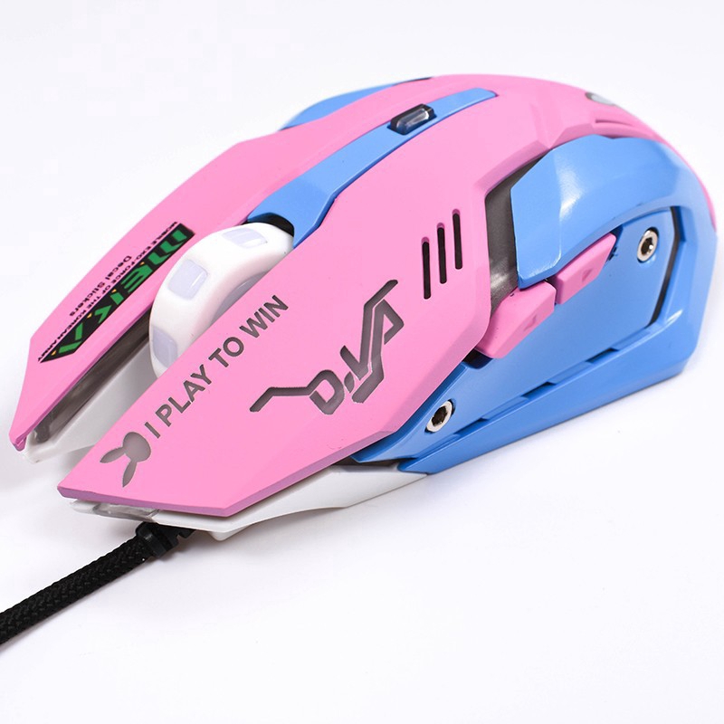 Overwatch DVA Wired Backlight Breathing Light 1.5M USB Mouse | Shopee ...