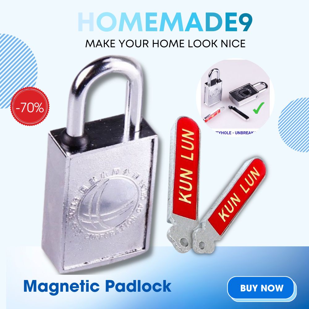 Magnetic Padlock Anti-theft Technology Anti-rust Kunlun Lock Homemade29 ...