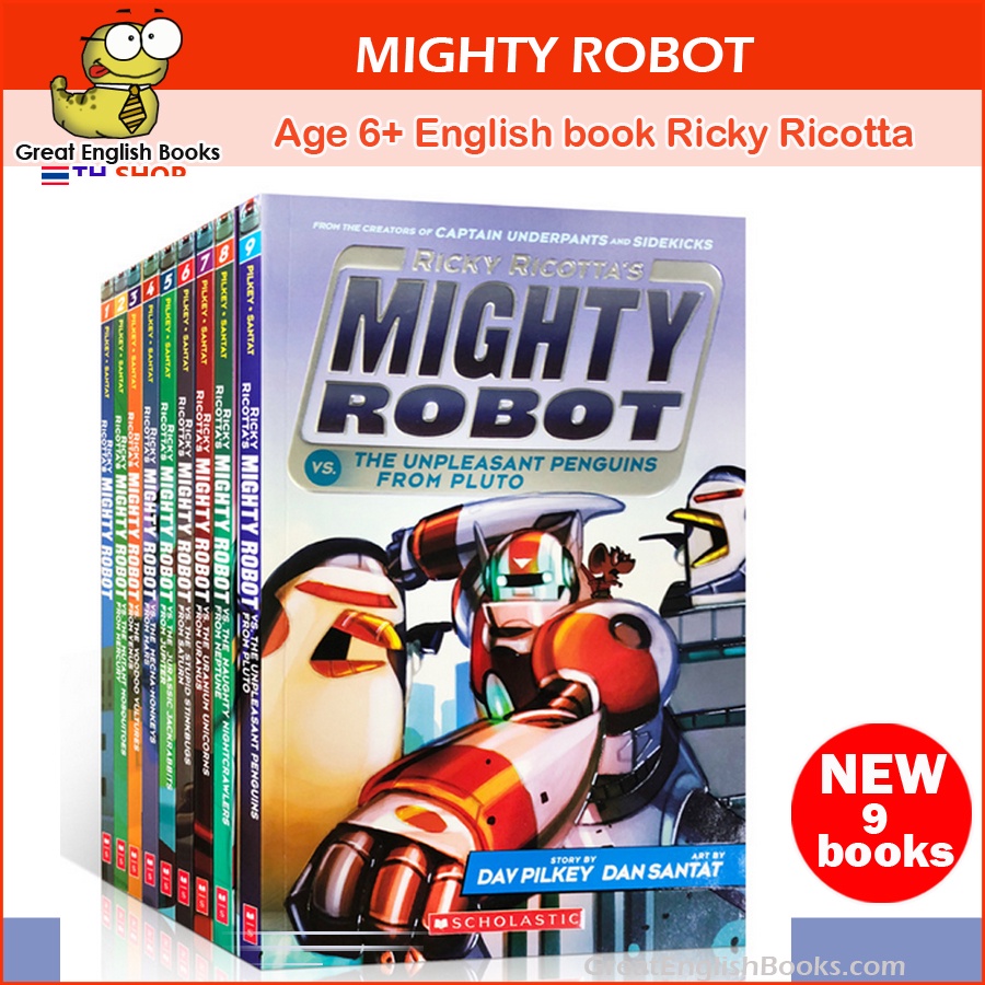 ** Mighty Robot Book Set 9 books ️ Ricky Ricotta's (9 books) Age 6+ (No ...
