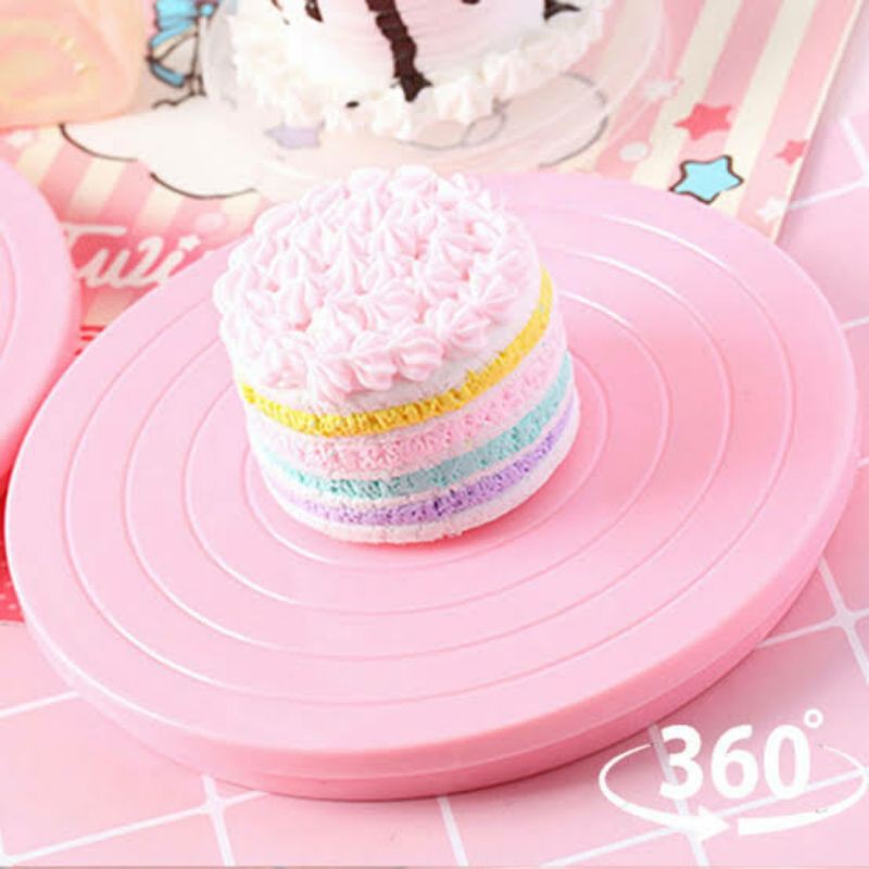 Rotating Cake Turntable 5.5" plastic Turning Stand | Shopee Philippines