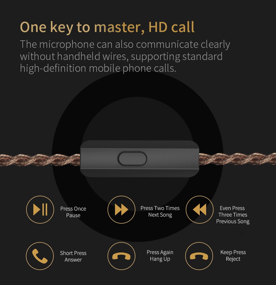 CCA C12 5BA+1DD Hybrid Metal Headset HIFI Bass Earbuds In Ear Monitor ...