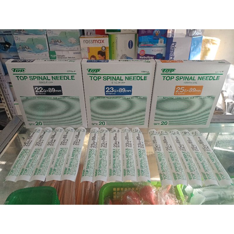 Spinal Needle TOP Brand - G19, G22, G23 & G25 (Sold per piece) | Shopee ...