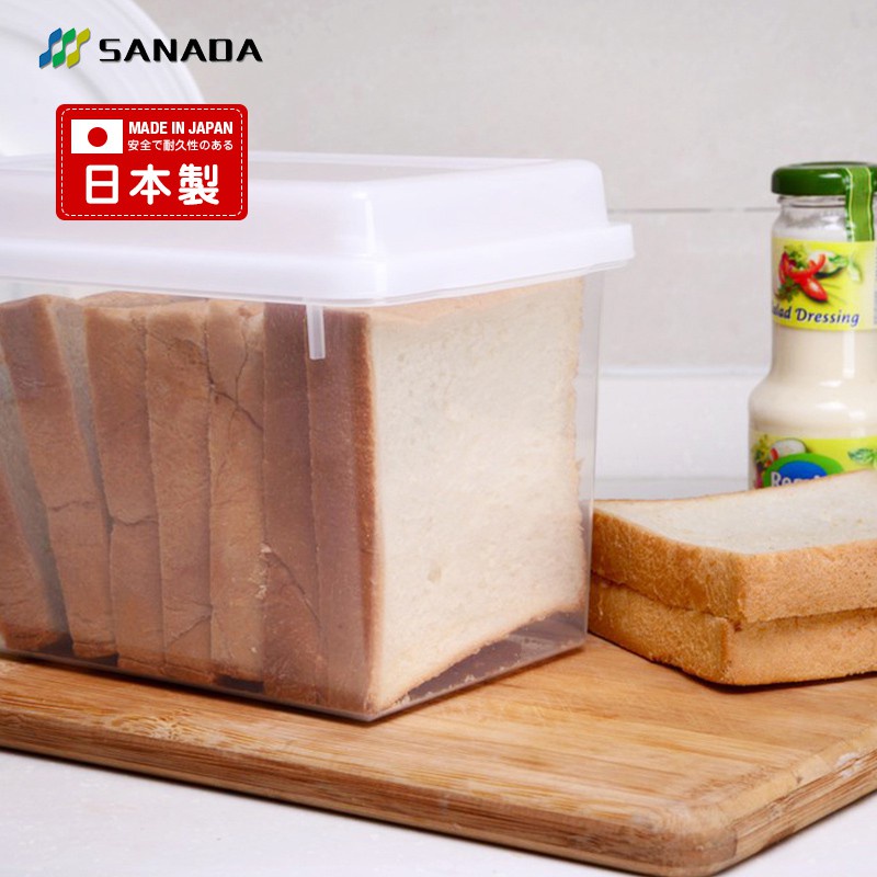 SpotJapan imports SANADA toast bread box preservation with cover food ...