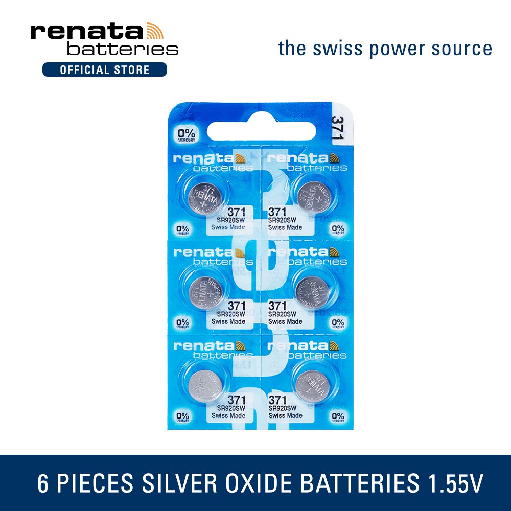 Renata 371 SR-920 Silver Oxide 1.55V Watch Battery | Shopee Philippines