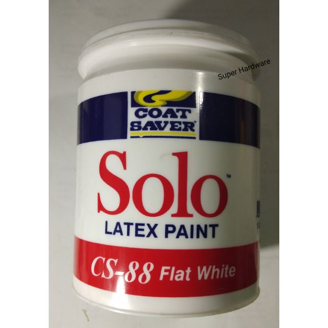 Coat Saver Solo Flat Latex Gloss Latex Paint white (1 Liter) | Shopee ...