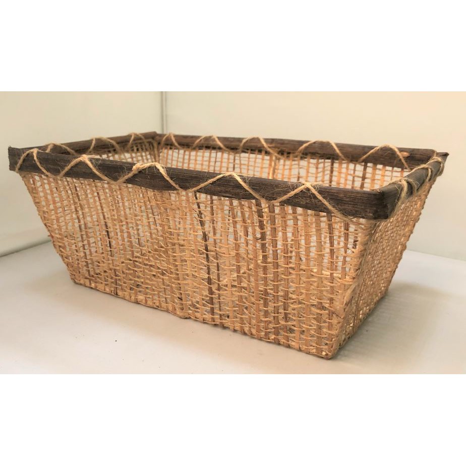 Tapered Rectangular Abaca Basket (3pcs) | Shopee Philippines