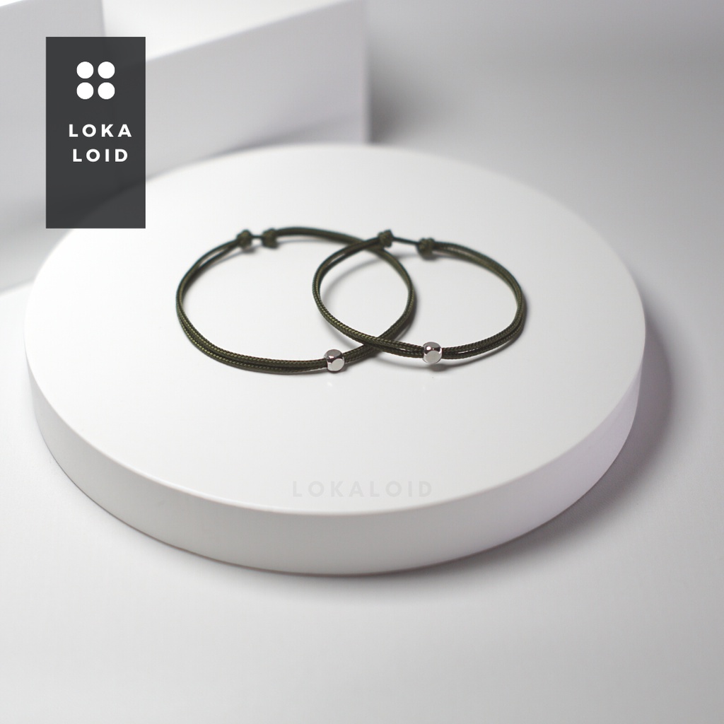 Simple Casual Minimalist Couple Bracelet Cube Bracelet Microcord ...