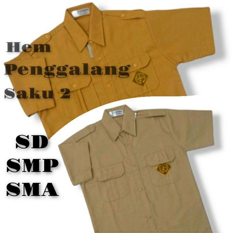 Short SLEEVED SCOUTING UNIFORM FOR PRIMARY SCHOOL, SMP & HIGH SCHOOL ...