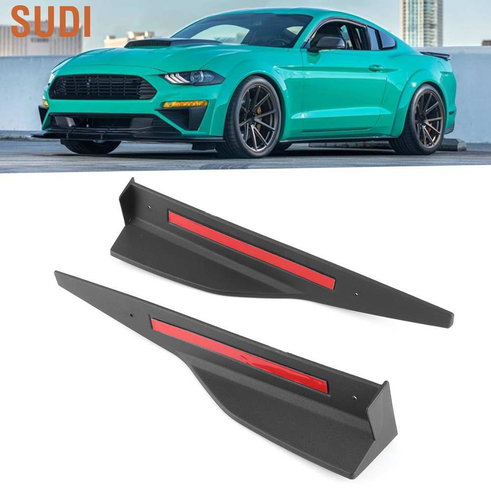 SUDI Black Side Skirt Rocker Splitters Diffuser Winglet Fit for Ford ...