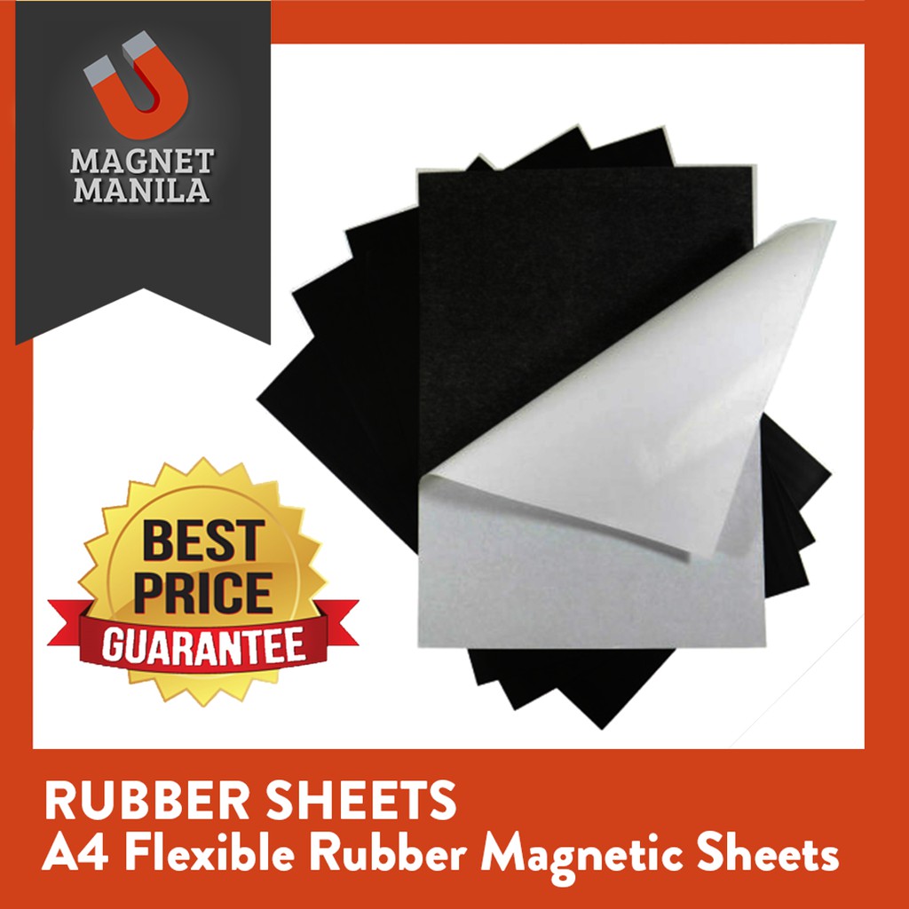 Magnet Manila 10pcs A4 Magnetic Sheets Flexible Rubber Magnet With ...