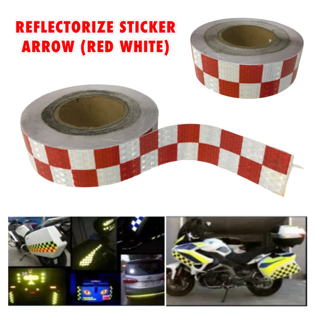 LD Reflectorize Square Pattern Reflective Sticker Safety Warning Tape ...