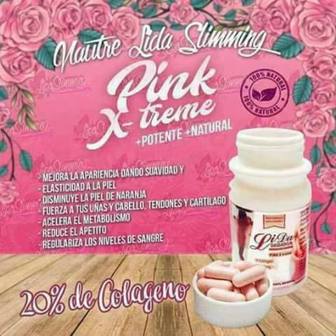 Lida Pink X- Treme Herbs Weight Loss Tablets Pills Collagen Capsules ...