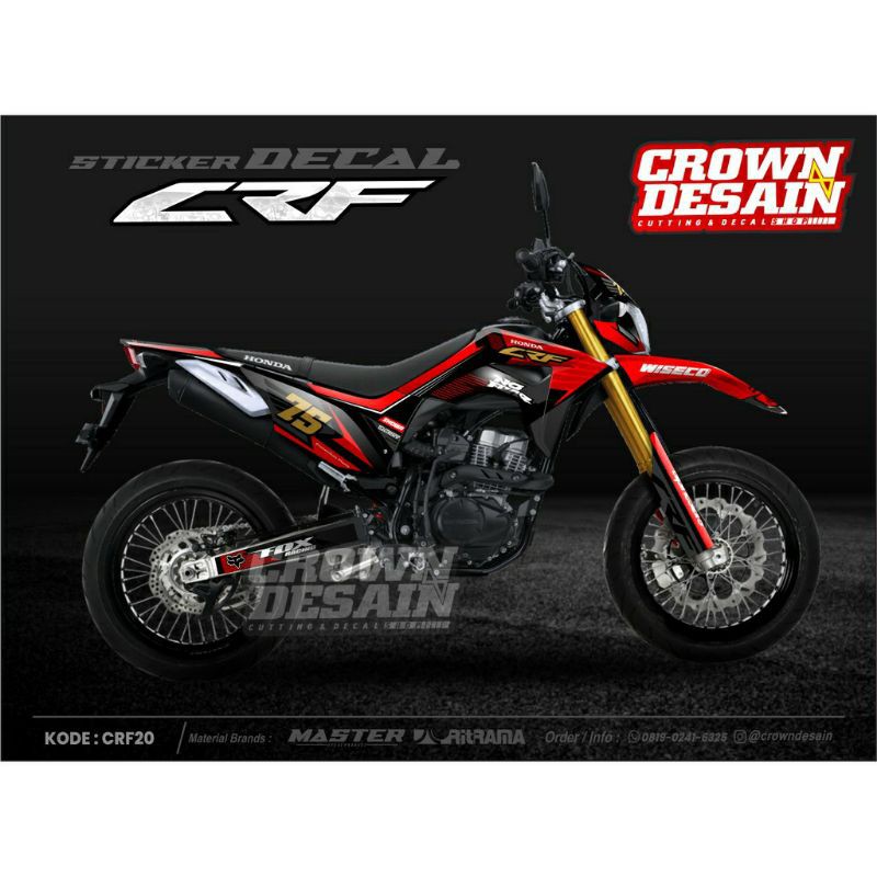 Crf 150l decal crf 150l sticker crf 150l full body full body decal crf ...