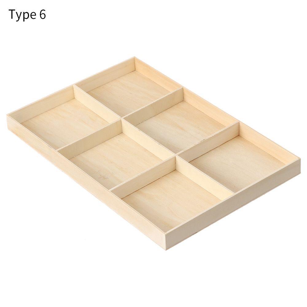 LET Storage Wooden Box Gift Jewelry Display Pallet Divided Drawer ...