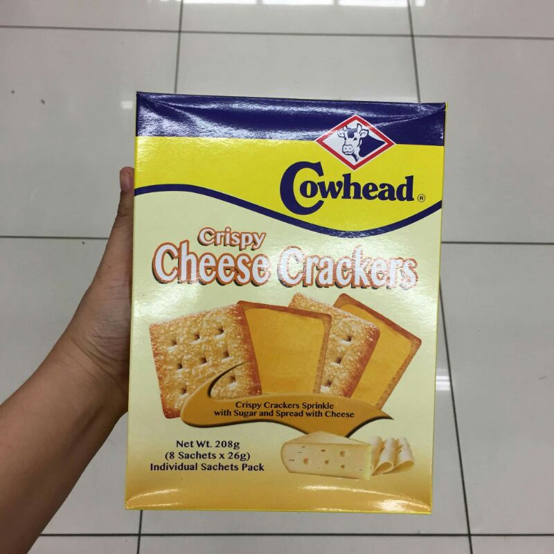COWHEAD CRISPY CHEESE CRACKERS 208g | Shopee Philippines