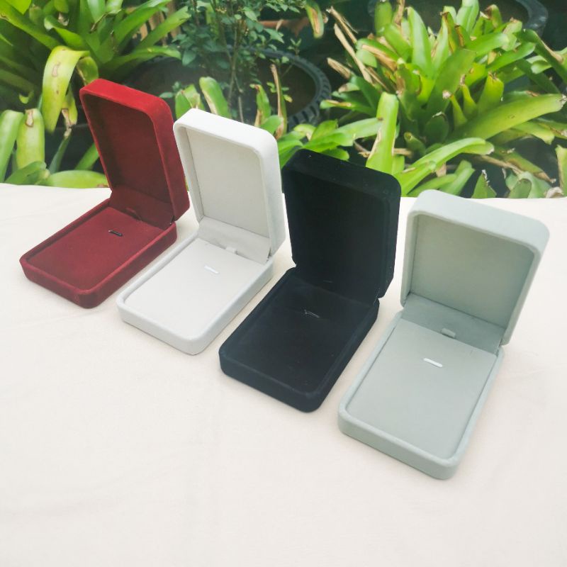 Jewelry Velvet Necklace Ring Box Gift Box | Shopee Philippines