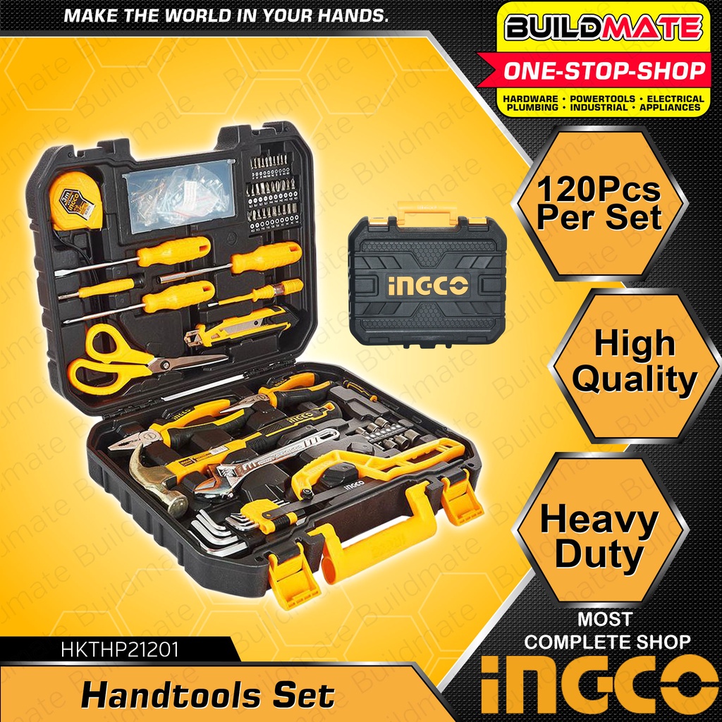 INGCO 120 PCS Handtools Hand Tools Set HKTHP21201 •BUILDMATE• IHT ...