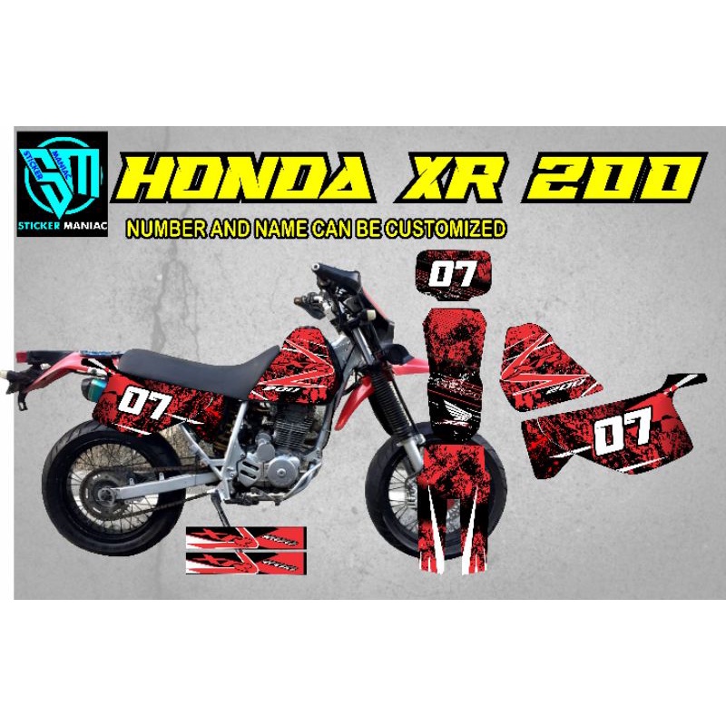 Honda XR 200 Full body decals | Shopee Philippines