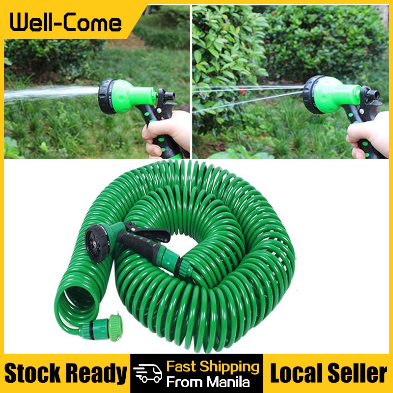 Expandable Garden Hose Watering Spray Car Washing Retractable ...