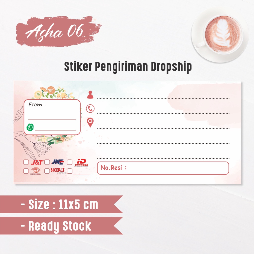 ASHA 06 EMPTY DELIVERY LABEL STICKERS READY [100 PCS] | Shopee Philippines