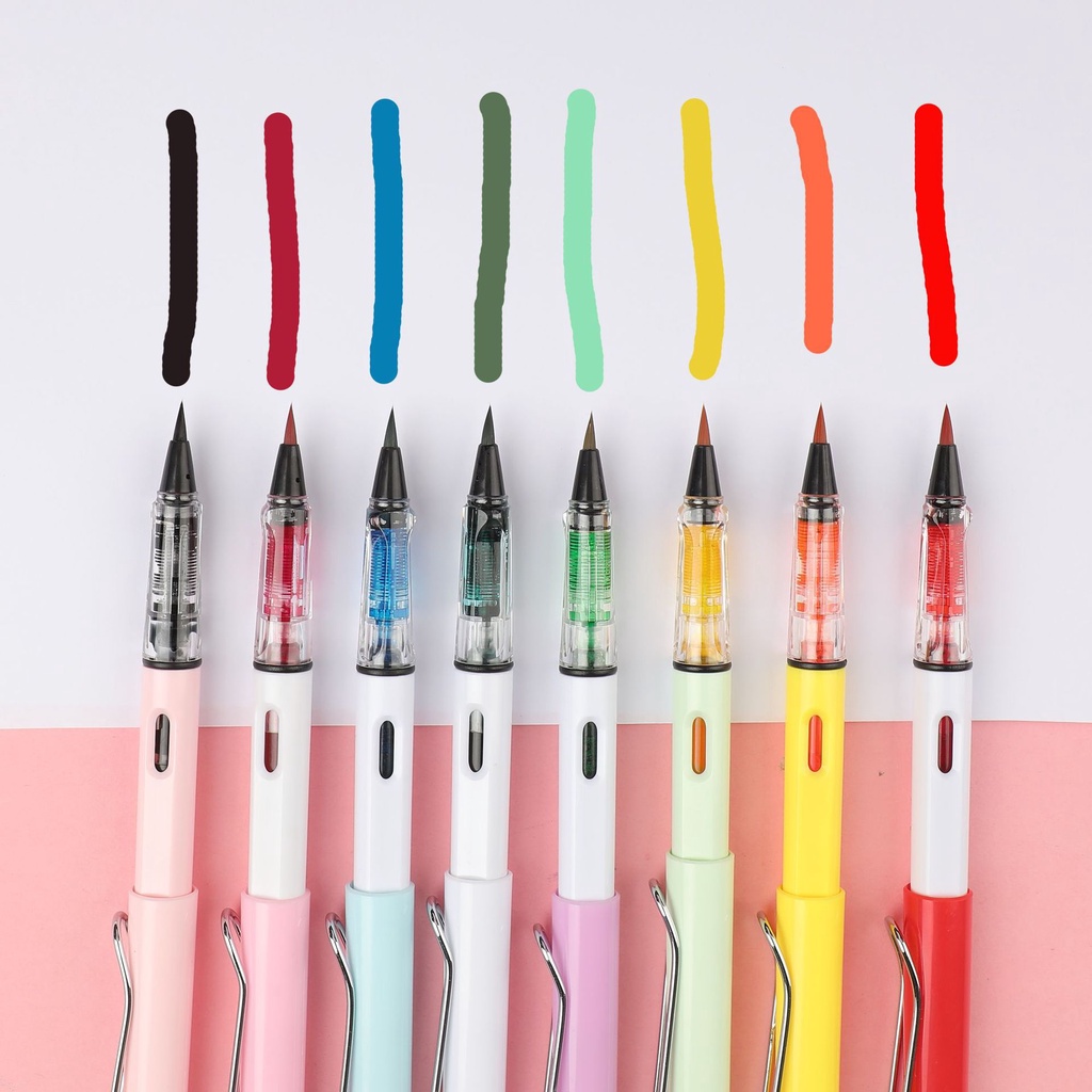 Luxury Refillable Calligraphy Brush Pen Stationery Art Supplies ...