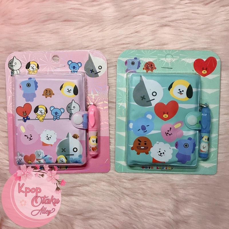 BTS BT21 Mini Notebook with Pen | Kpop Otaku Alley | Shopee Philippines