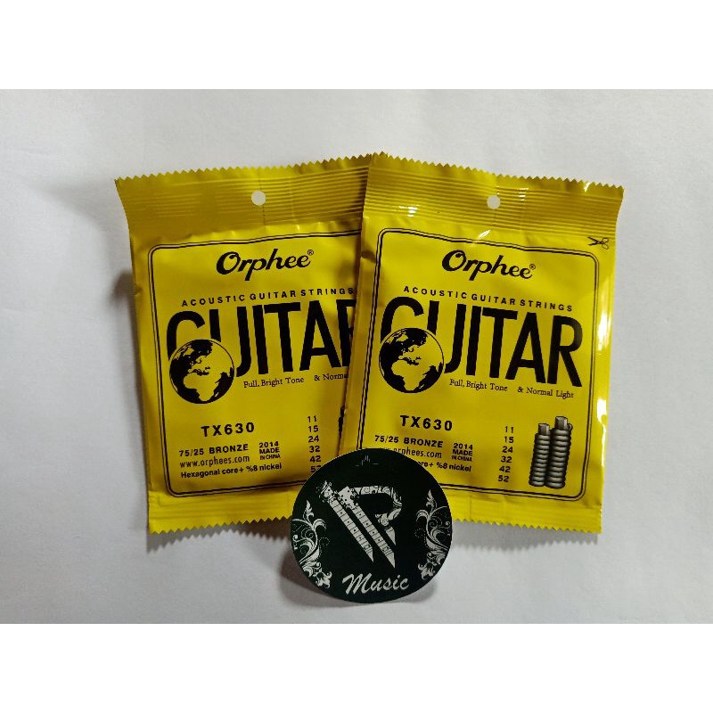 Orphee Acoustic Guitar Strings Size Tx620 and Tx630 Original 1 COMPLETE ...
