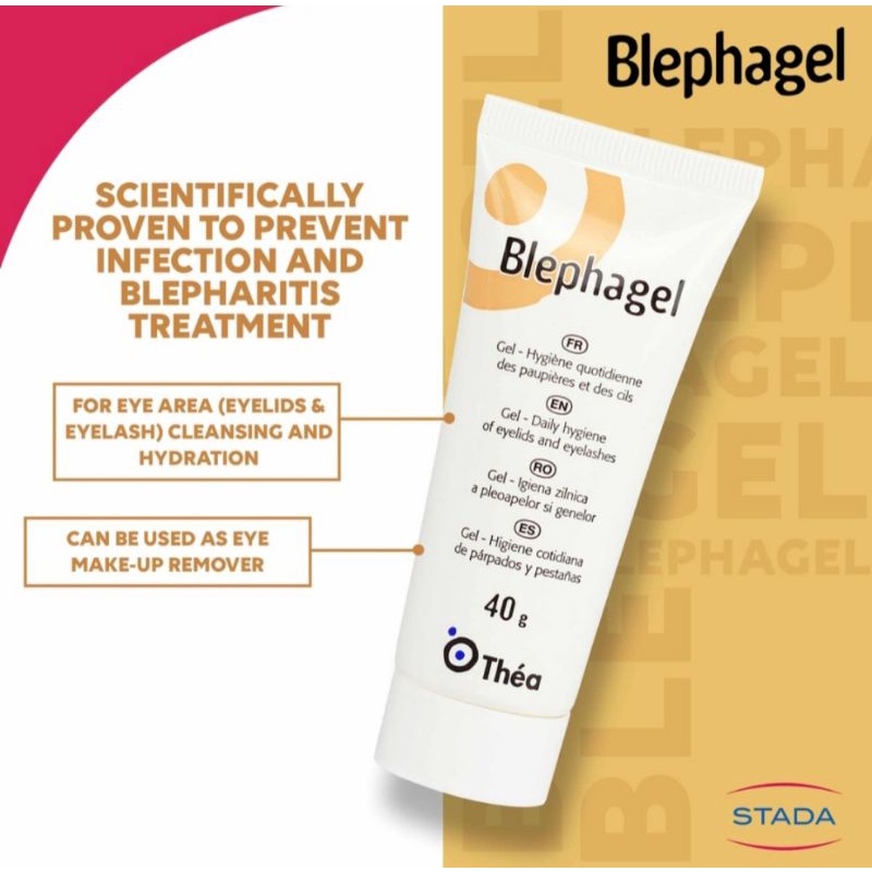 Blephagel Eyelid Cleanser Gel 40g Stada / Eyelid Cleaner Gel | Shopee ...