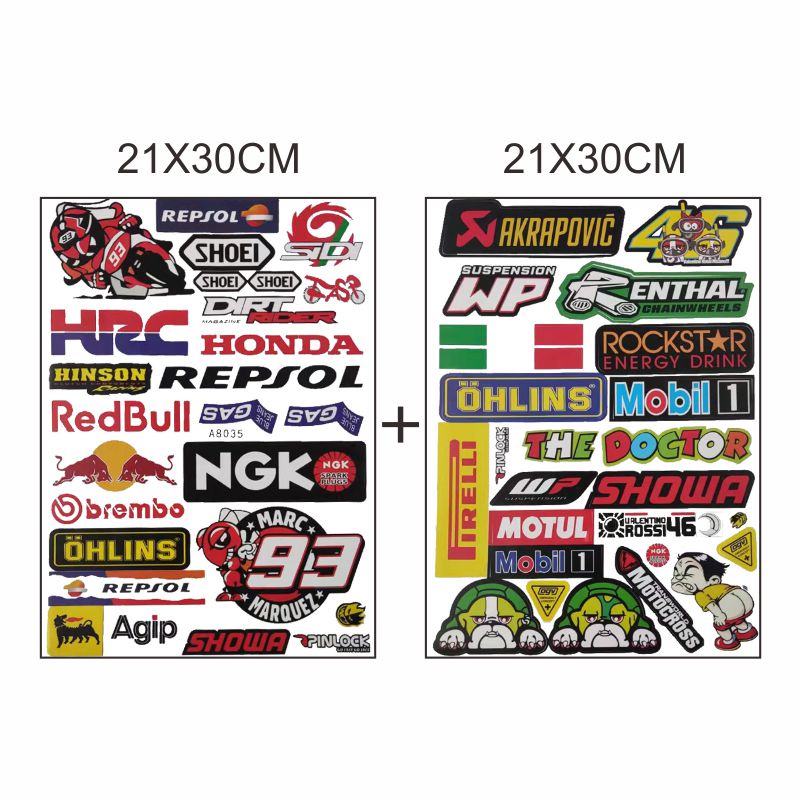 MOTUL NGK GoPro sponsor sticker for motor bike scooter motorcycle ...