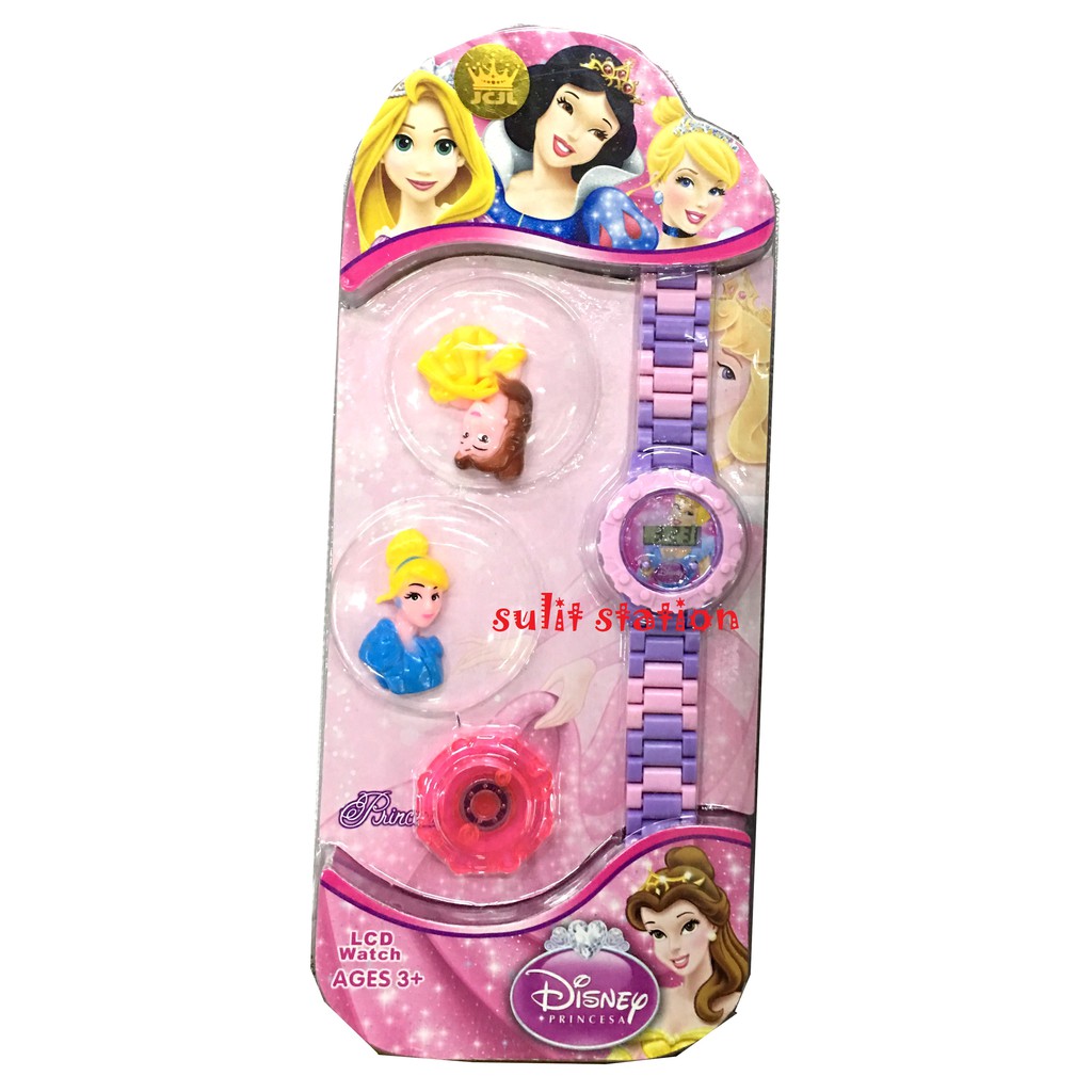 DISNEY PRINCESS REPLACEABLE HEAD KIDS DIGITAL WATCH | Shopee Philippines